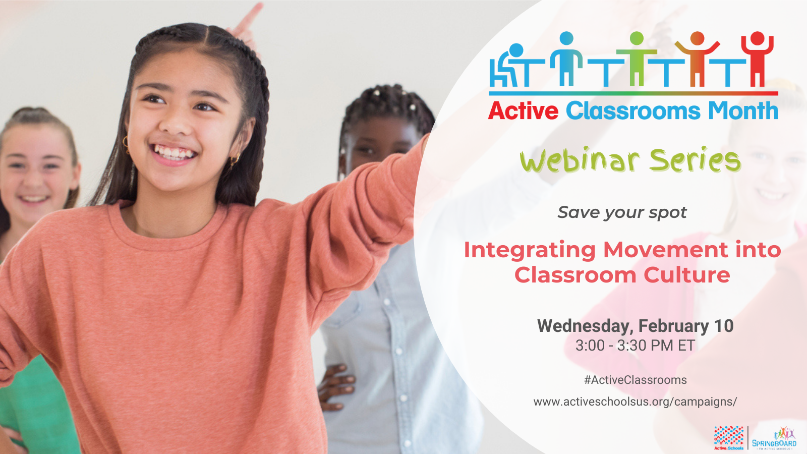 Springboard to Active Schools Webinar: Integrating Movement into ...