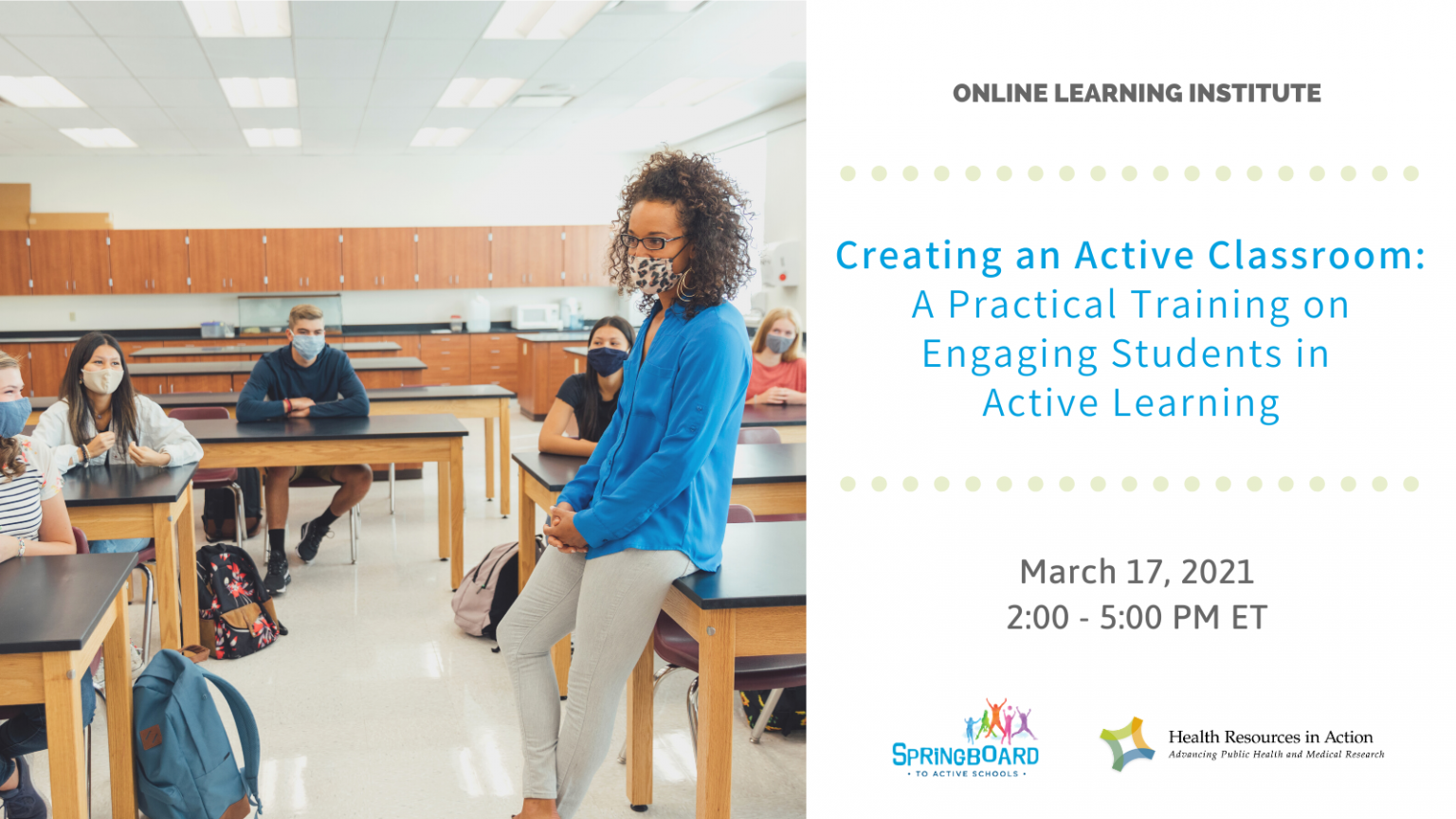 Springboard to Active Schools Online Learning Institute: Creating an ...